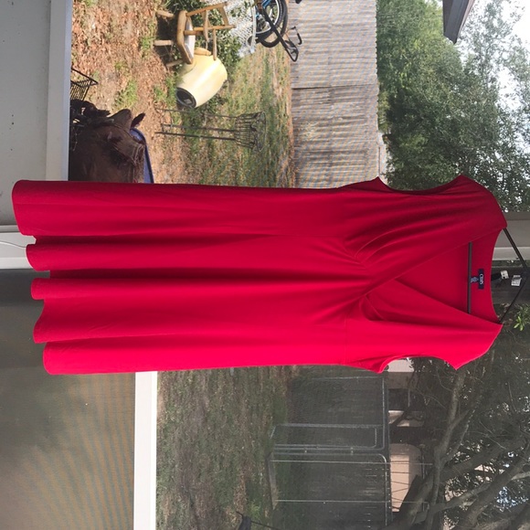 Chaps | Dresses | Chaps Red Dress Size 8w | Poshmark